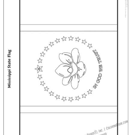 Mississippi State Coloring Book 8.5 x 11