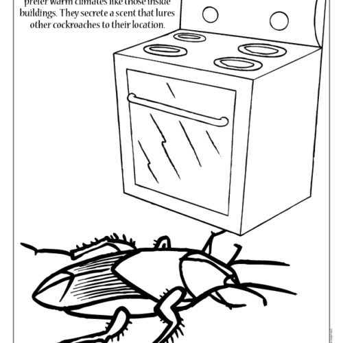 Pest Control Imprint Coloring Book