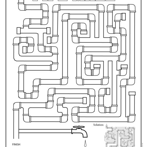 Plumbing Imprint Coloring Book