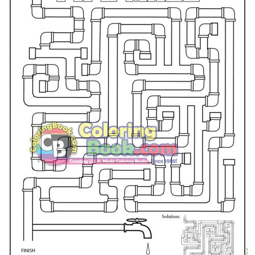 Plumbing Imprint Coloring Book