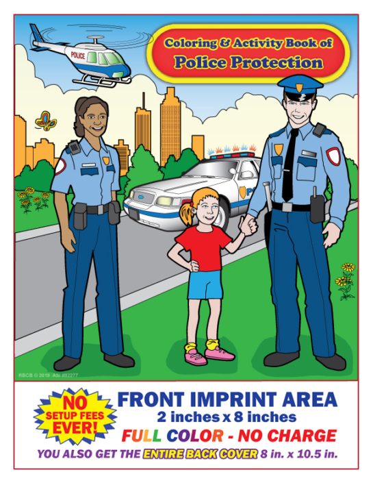 Police Protection Imprint Coloring Book