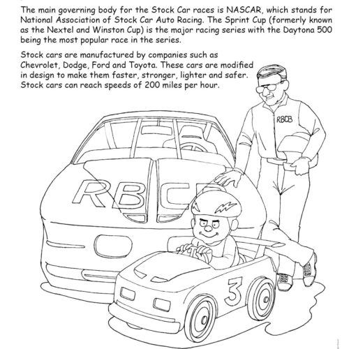 Racing Coloring Book 12 x 18