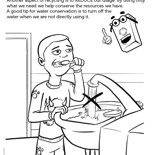 Recycling Imprint Coloring Book