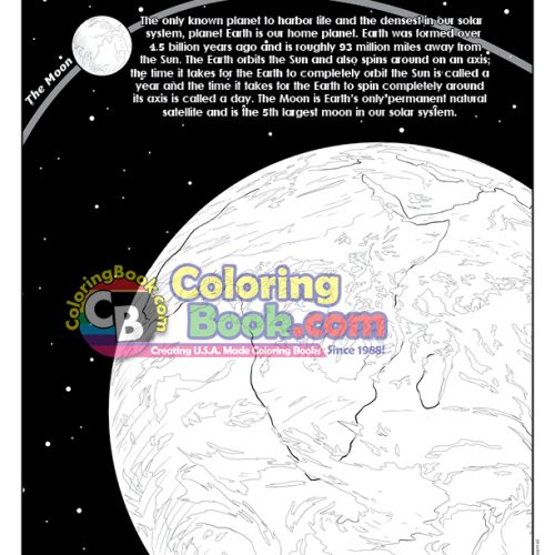 Solar System Imprint Coloring Book