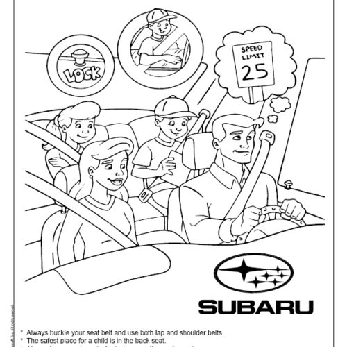 Subaru Imprint Coloring Book