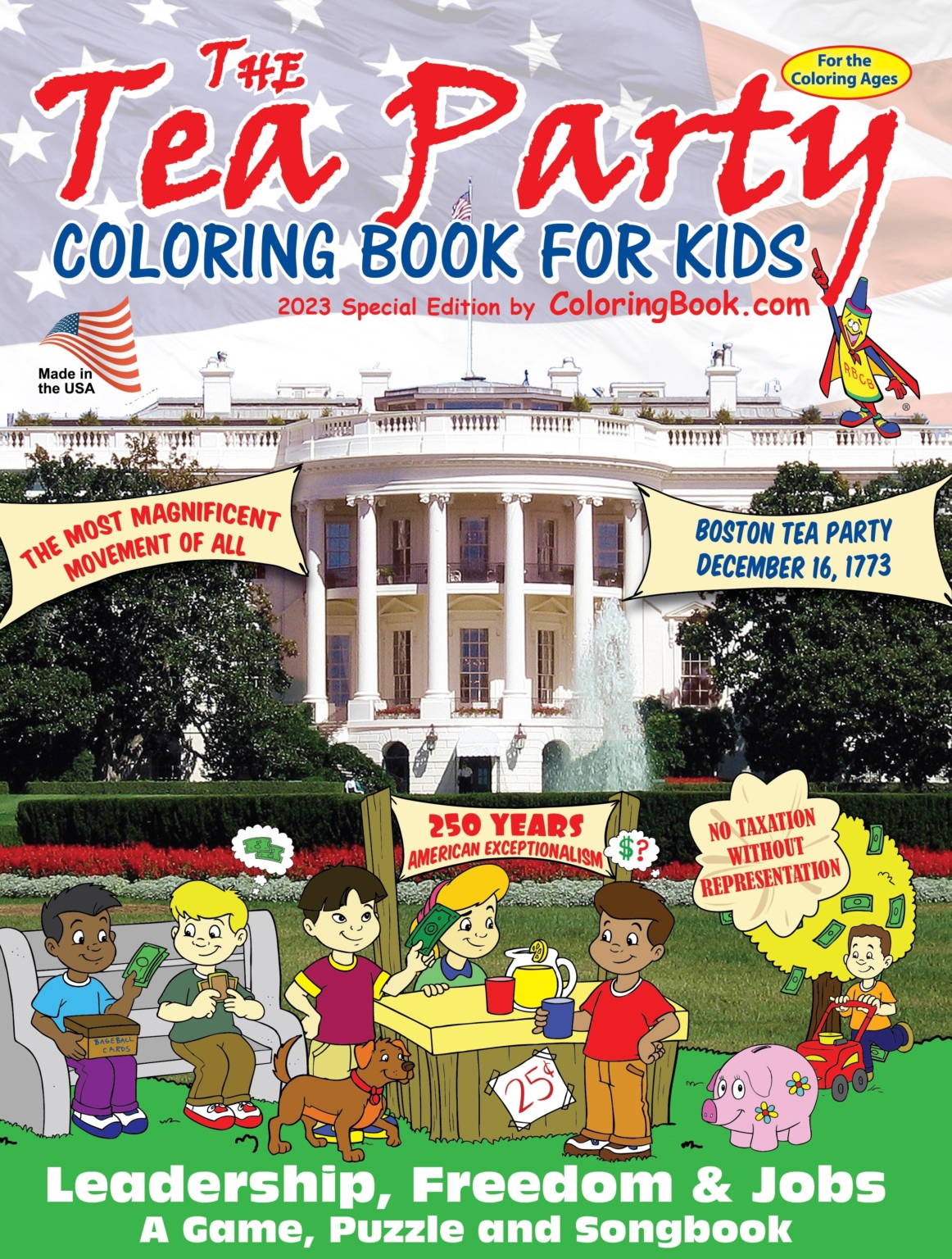 The Boston Tea Party Coloring Book for Kids