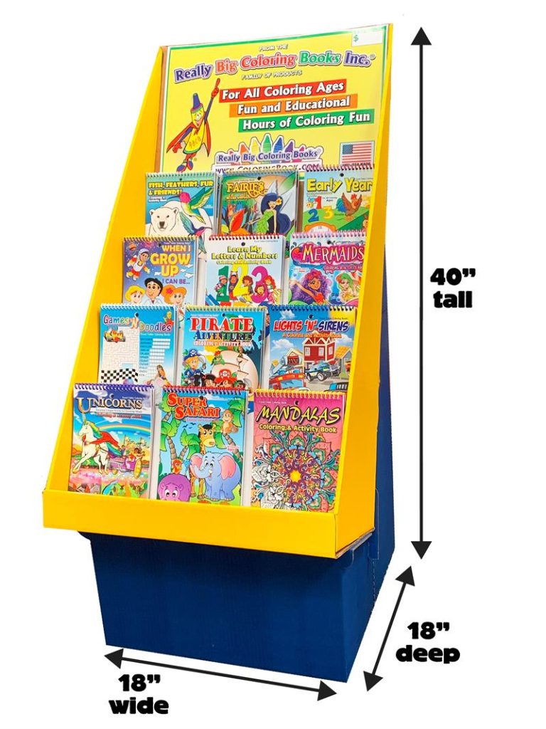 Coloring Books Retail Display