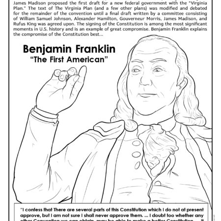 United States Constitution Imprint Coloring Book