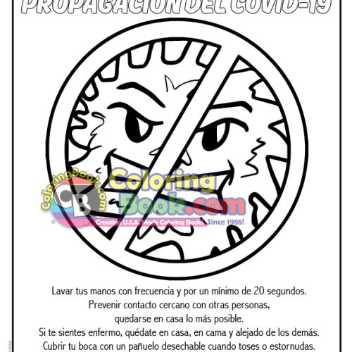 Understanding COVID19 Spanish Imprint Coloring Book