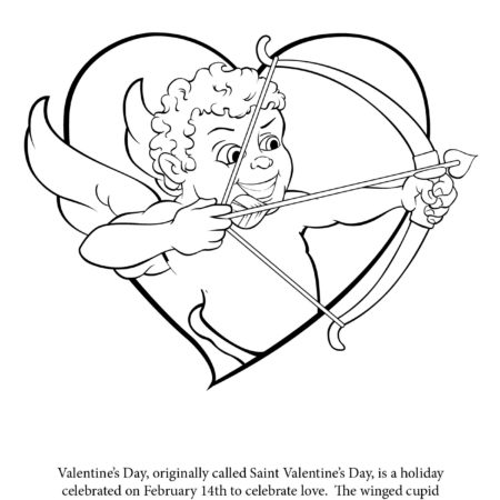 Valentines Day Imprint Coloring Book