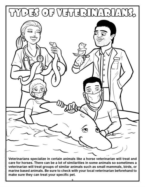 Veterinarian Imprint Coloring Book