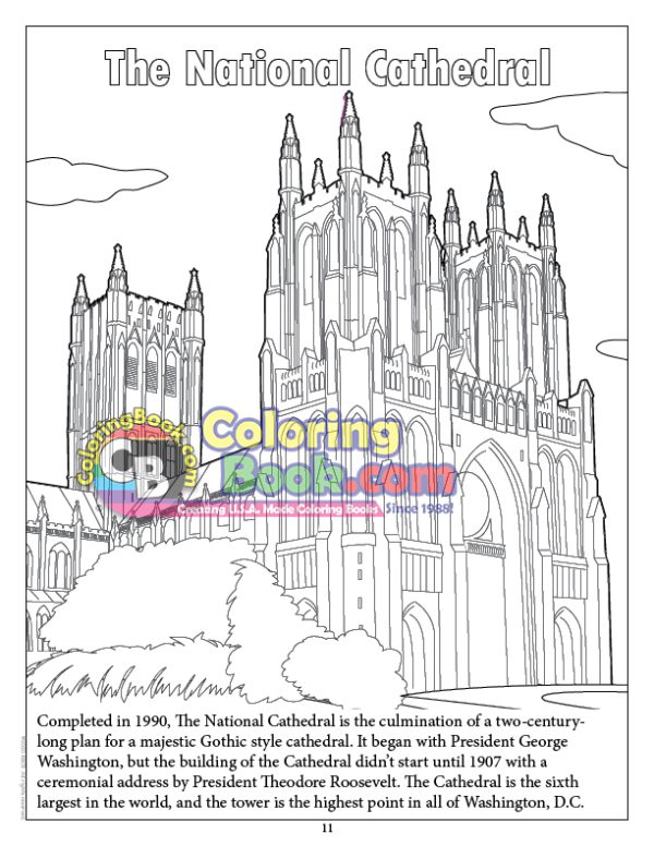 Washington DC Imprint Coloring Book