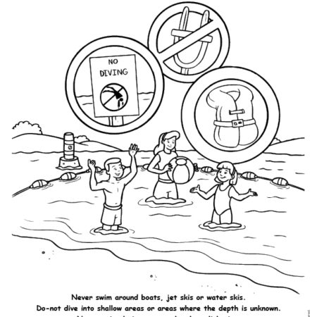 Water Safety Imprint Coloring Book