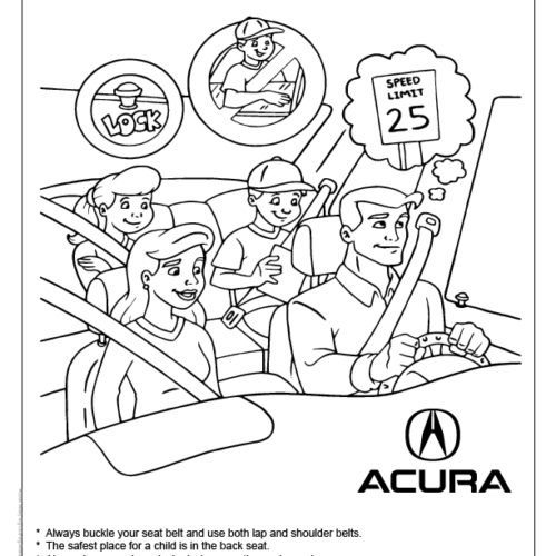 Acura Imprint Coloring Book