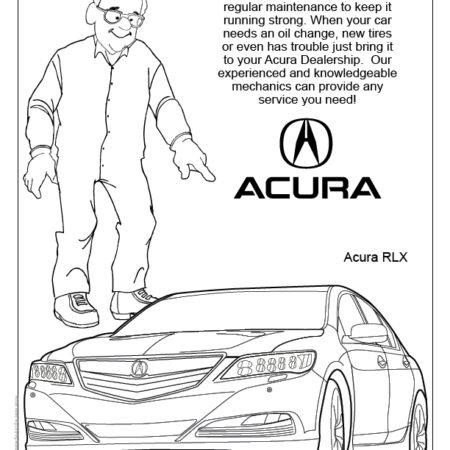 Acura Imprint Coloring Book