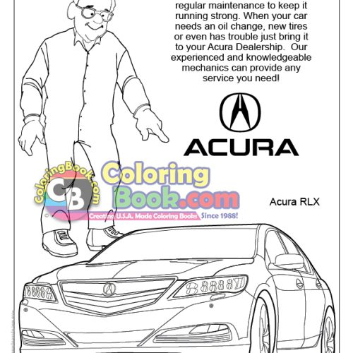 Acura Imprint Coloring and Activity Book