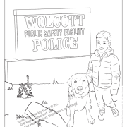 Wolcott Police Department K9 Mallard - Really Big Coloring Books®