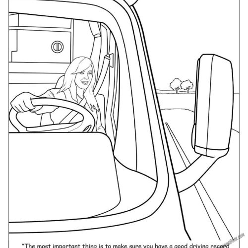 Shelby's Big Rig Day - Women in Trucking - Really Big Coloring Books