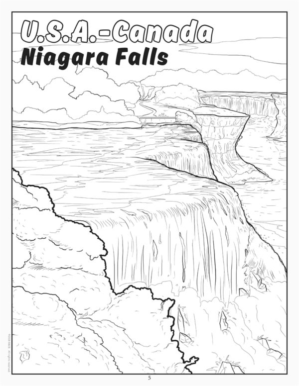 Wonders of the World Imprint Coloring Book