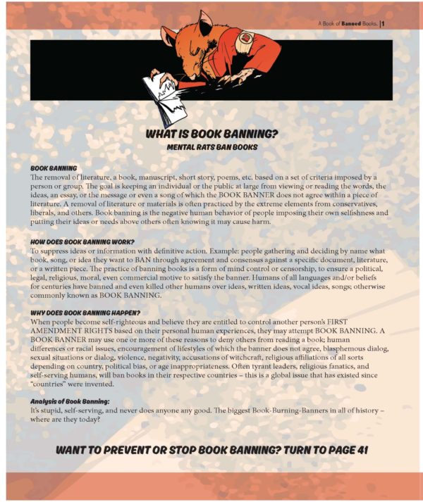 Book of Banned Books including Banned Songs