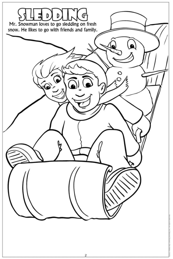 Winter Wonderland Coloring Book 12 x 18