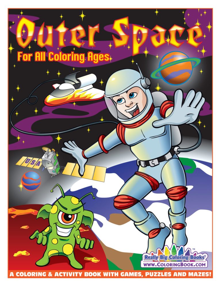 Outer Space Coloring Book 8.5 x 11