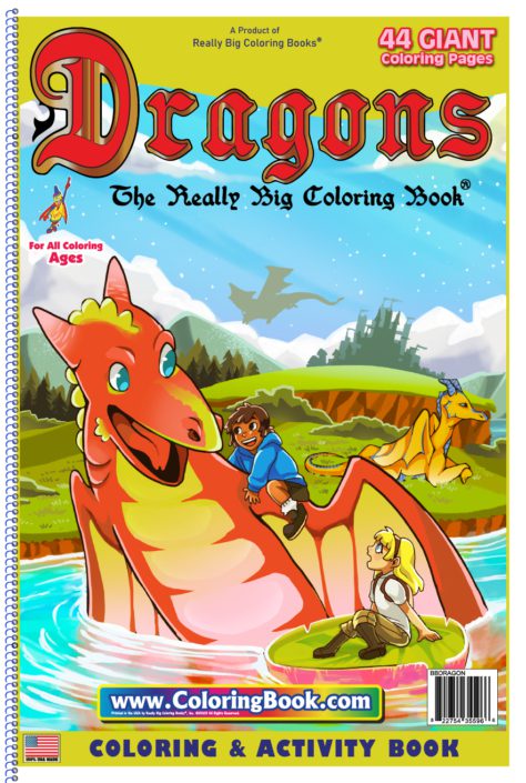 Dragons Coloring Book 12 x 18