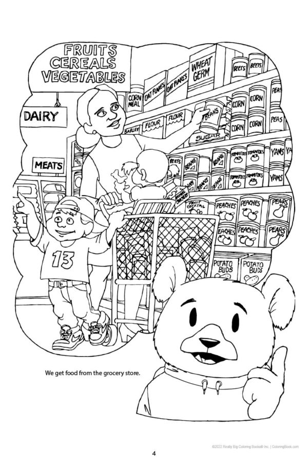 Agriculture in America Coloring Book 12 x 18