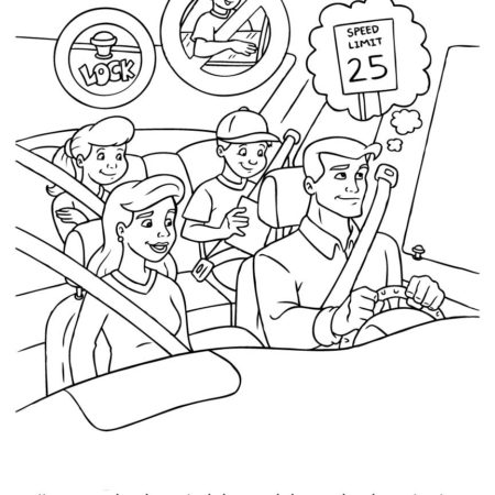 Child Safety Coloring Book 12 x 18
