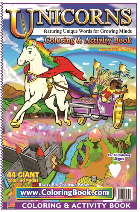 Unicorns Coloring Book 12 x 18