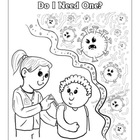 Vaccinations Imprint Coloring Book