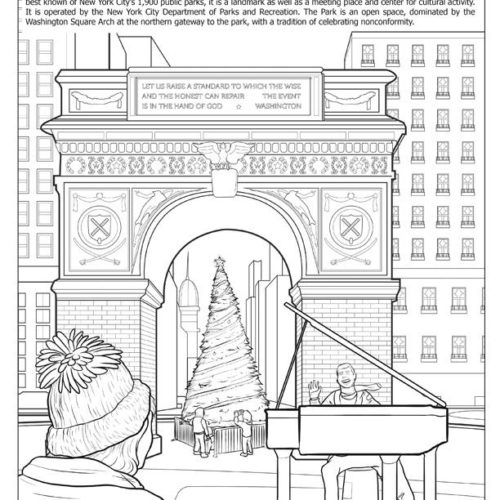 New York City Imprint Coloring Book Really Big
