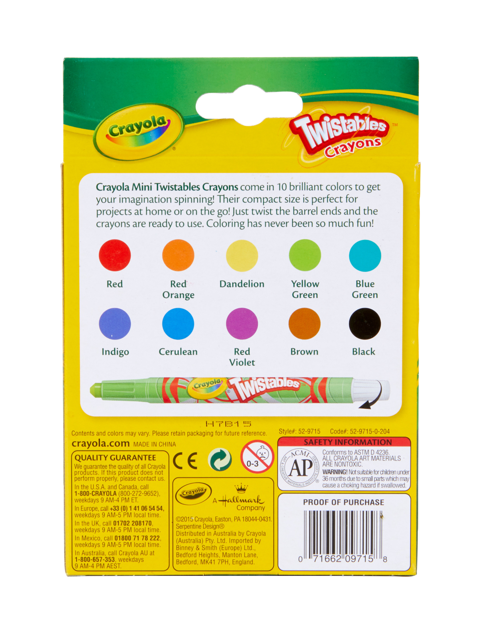 Crayola 10 ct. Mini Twistables Crayons - ColoringBook.com | Really Big ...