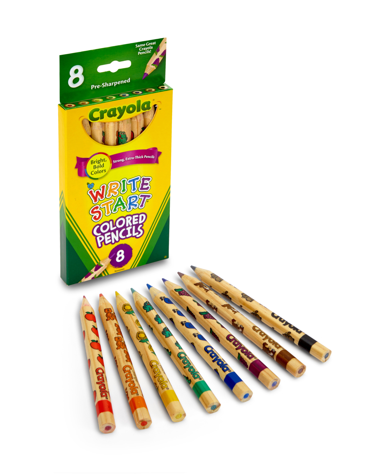 Crayola 8ct. Write Smart Colored Pencils ColoringBook.com | Really Big ...