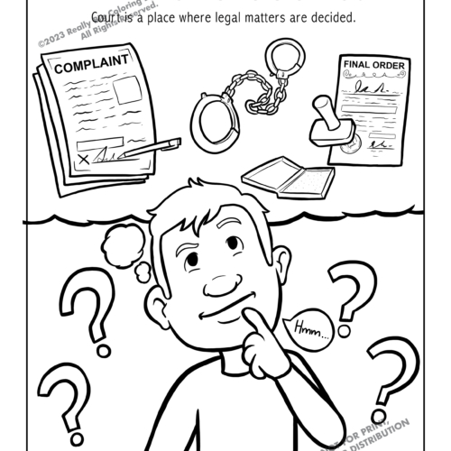 What Happens in Court Imprint Coloring Book - ColoringBook.com | Really ...