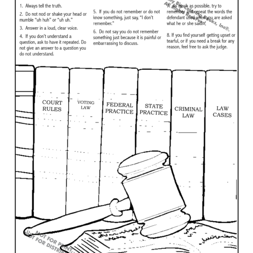 What Happens in Court Imprint Coloring Book - ColoringBook.com | Really ...