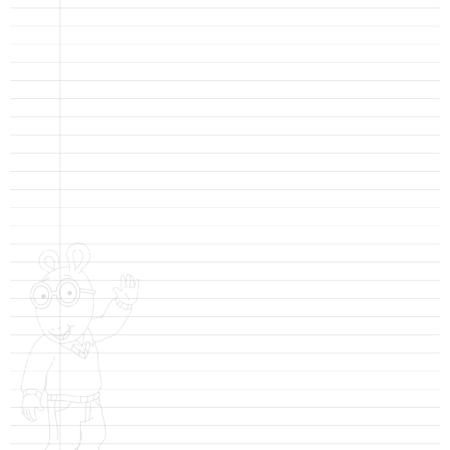 Arthur® Colorable Notebook - PBS KIDS - ColoringBook.com | Really Big ...