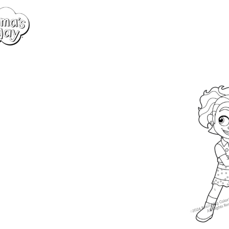 Alma's Way Greeting Card Hola - ColoringBook.com | Really Big Coloring ...