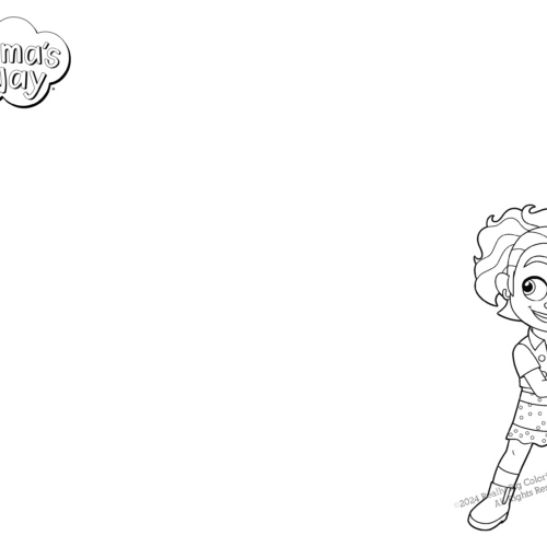 Alma's Way Greeting Card Hola - ColoringBook.com | Really Big Coloring ...