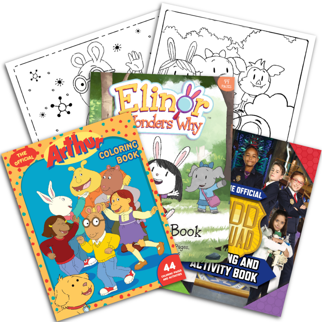 PBS Kids Characters - Official Coloring Books