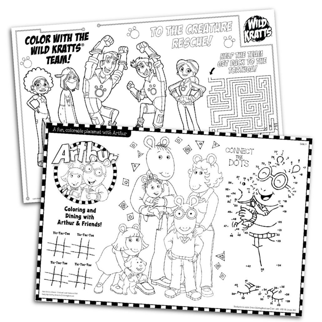 PBS Kids Characters - Official Coloring Books