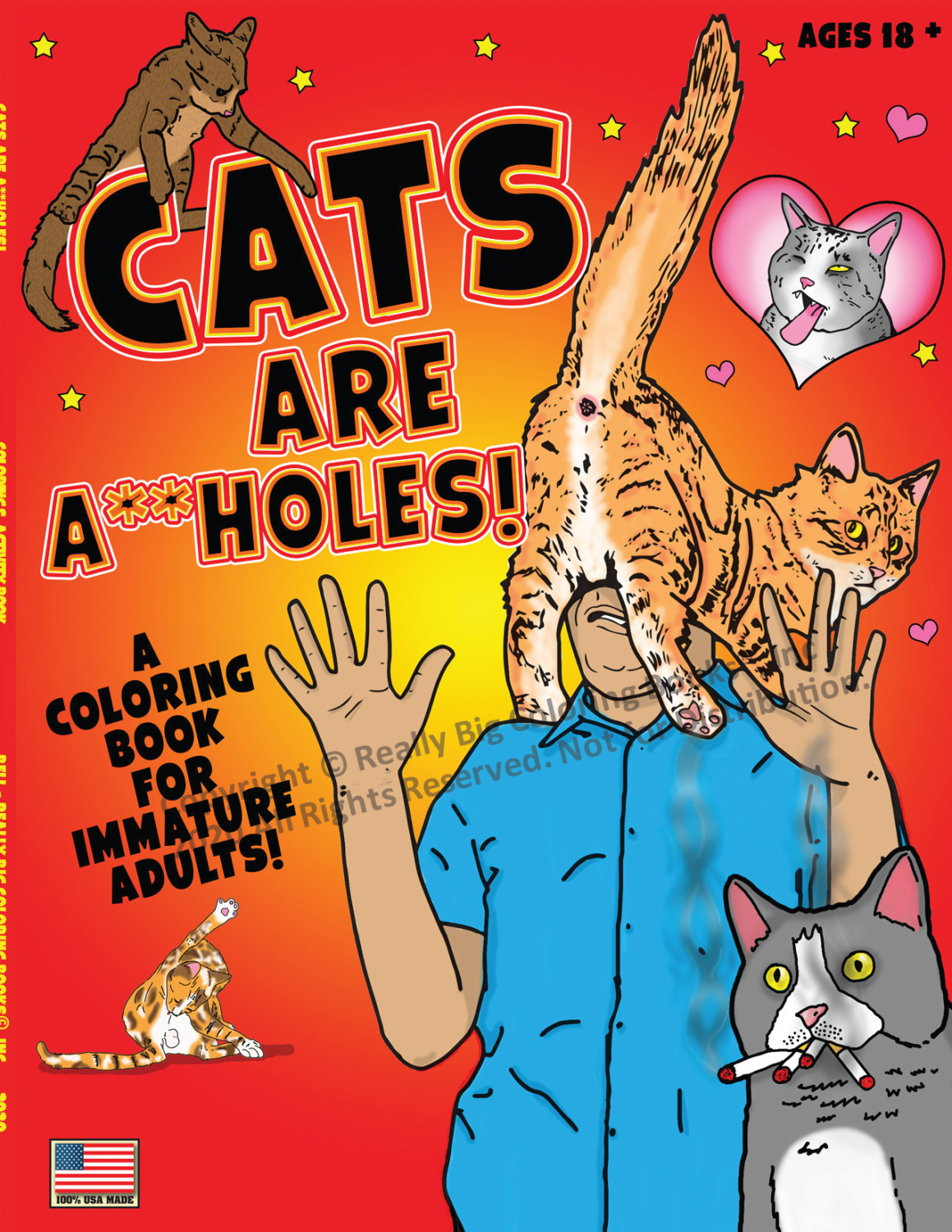 Cats are A**Holes - ColoringBook.com | Really Big Coloring Books®