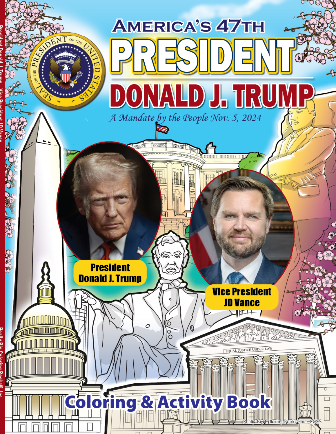 President Donald Trump Coloring Book - ColoringBook.com | Really Big ...