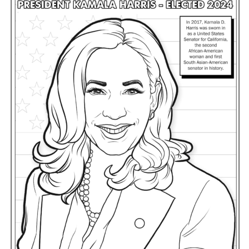 President Kamala Harris - ColoringBook.com | Really Big Coloring Books®