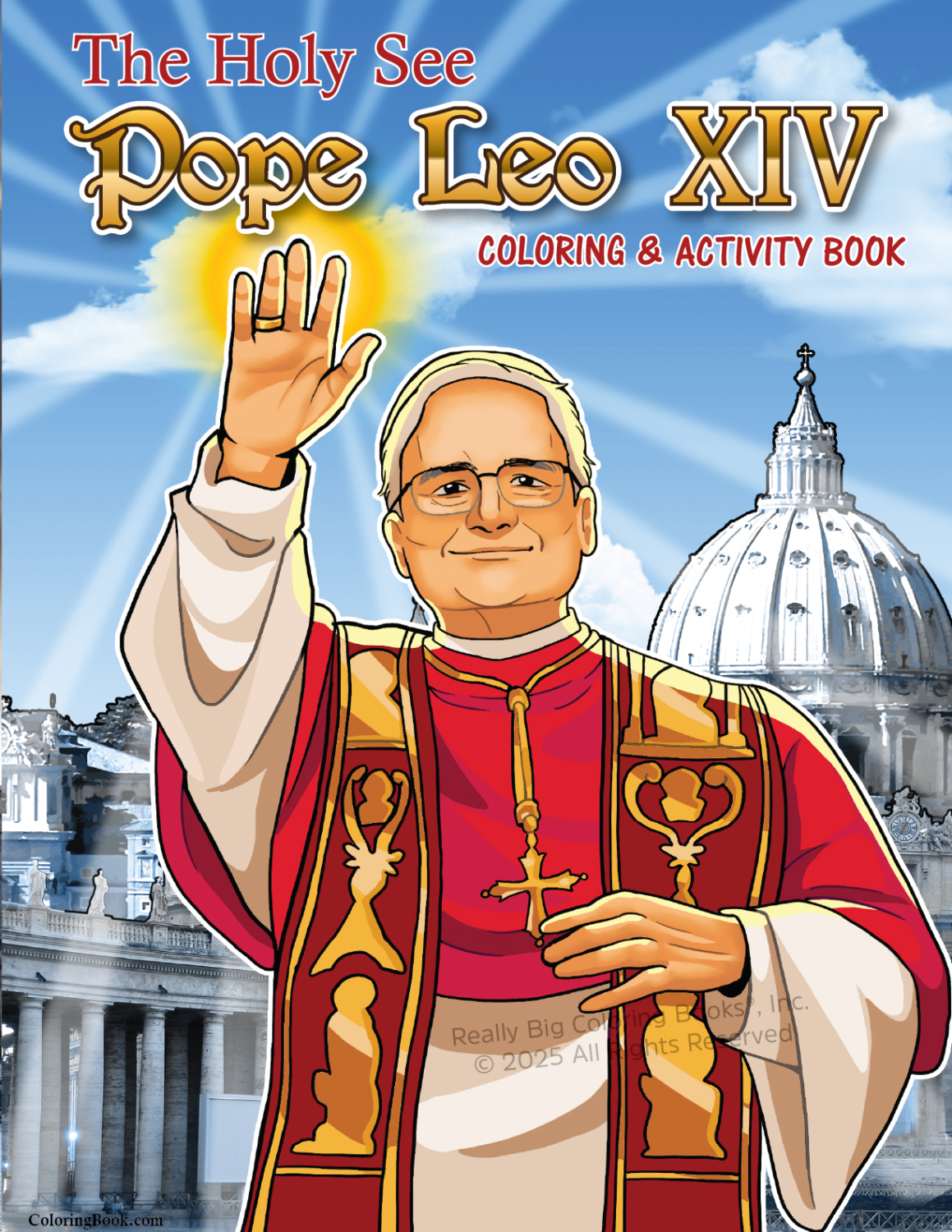 Pope Leo XIV Coloring Book - ColoringBook.com | Really Big Coloring Books®