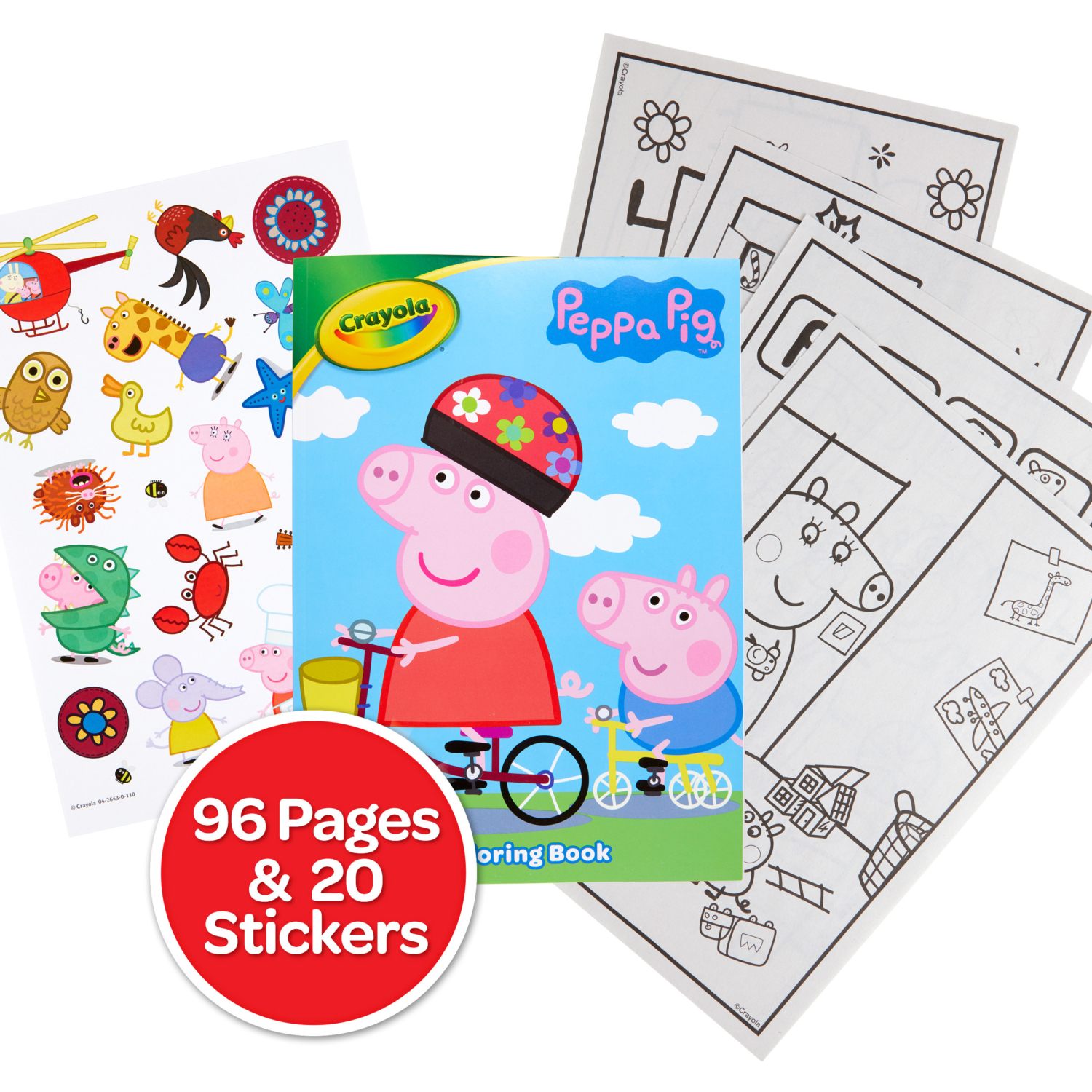 Peppa Pig 96-Page Coloring Book - ColoringBook.com | Really Big ...