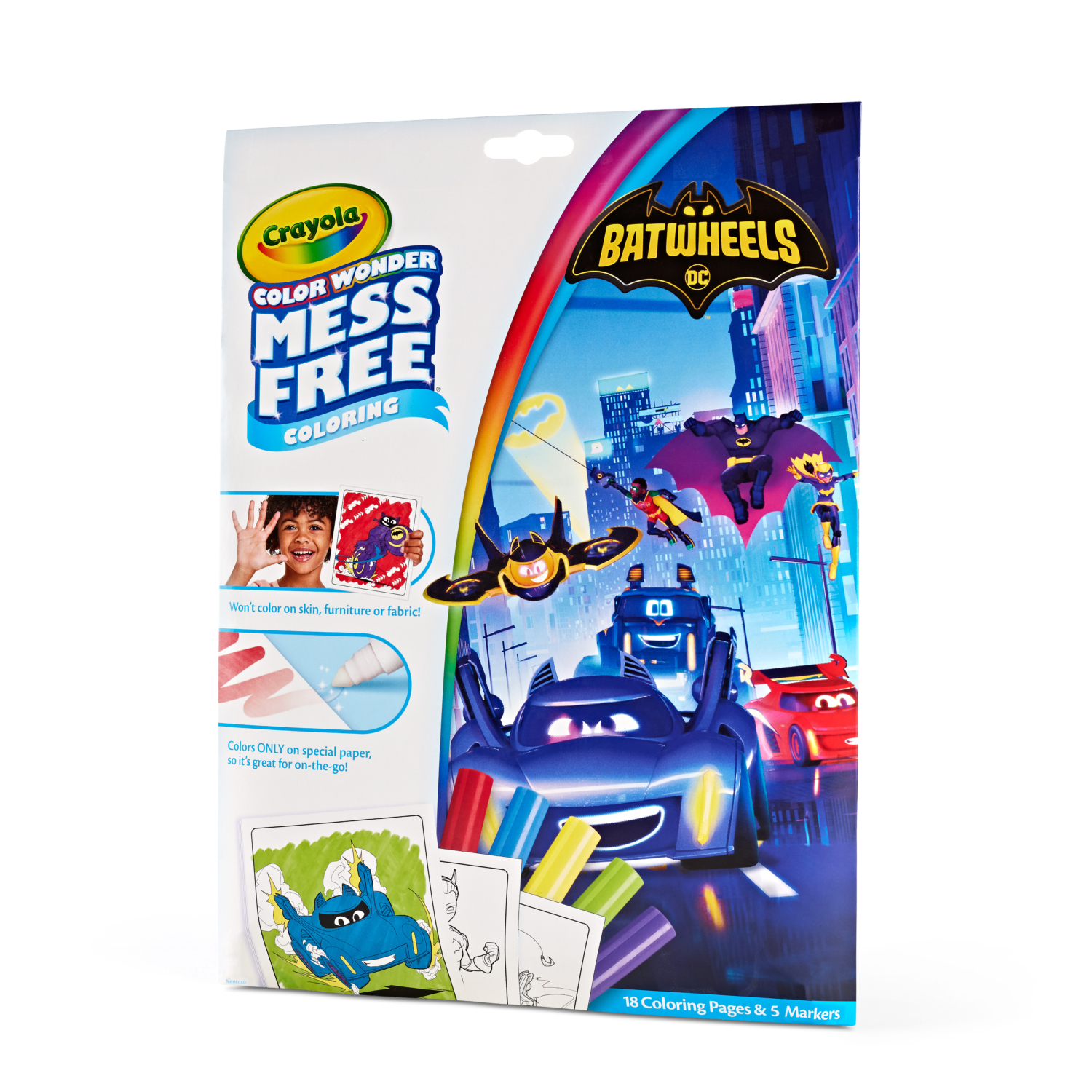 DC Batwheels Color Wonder Coloring Pad & Markers - ColoringBook.com ...