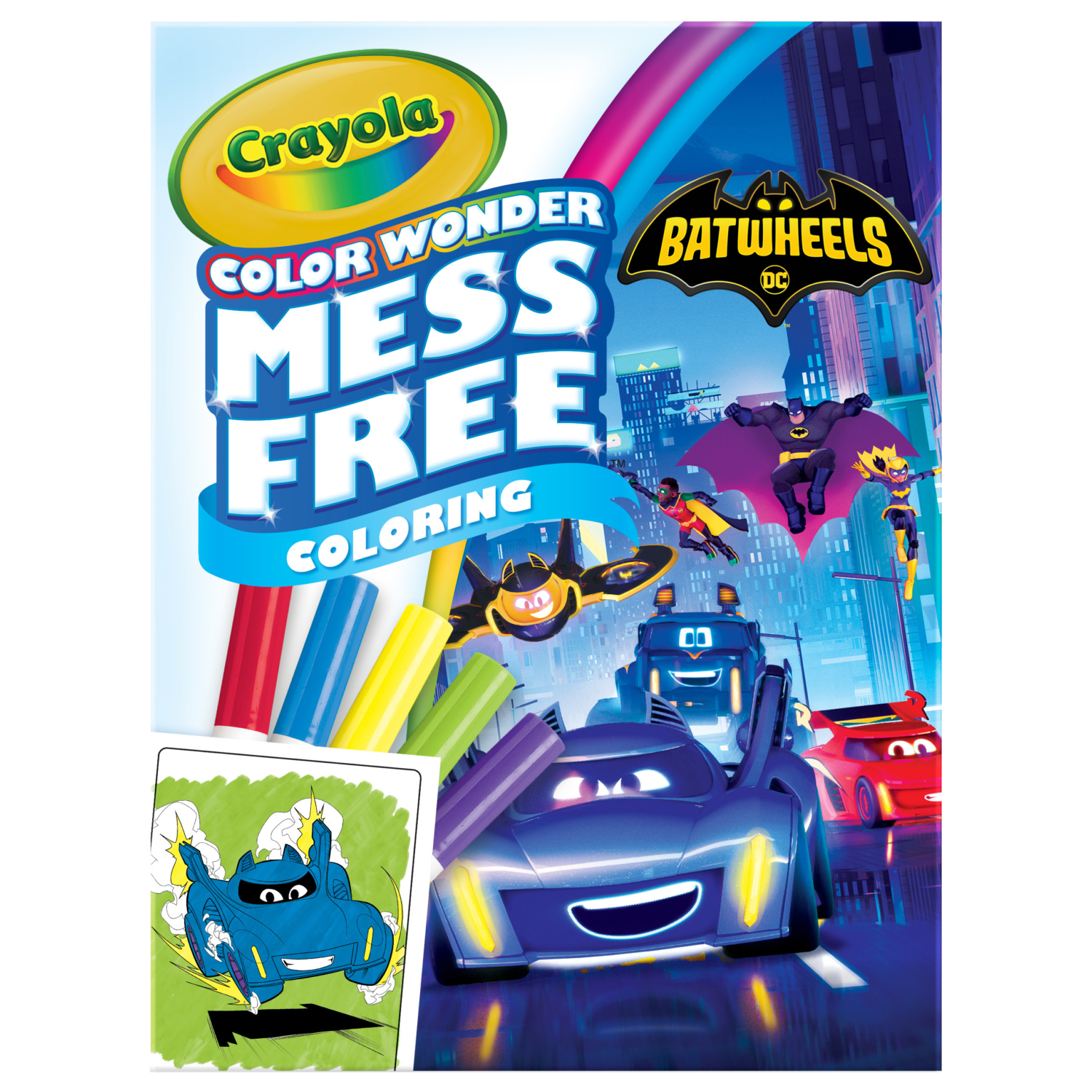 DC Batwheels Color Wonder Coloring Pad & Markers - ColoringBook.com ...