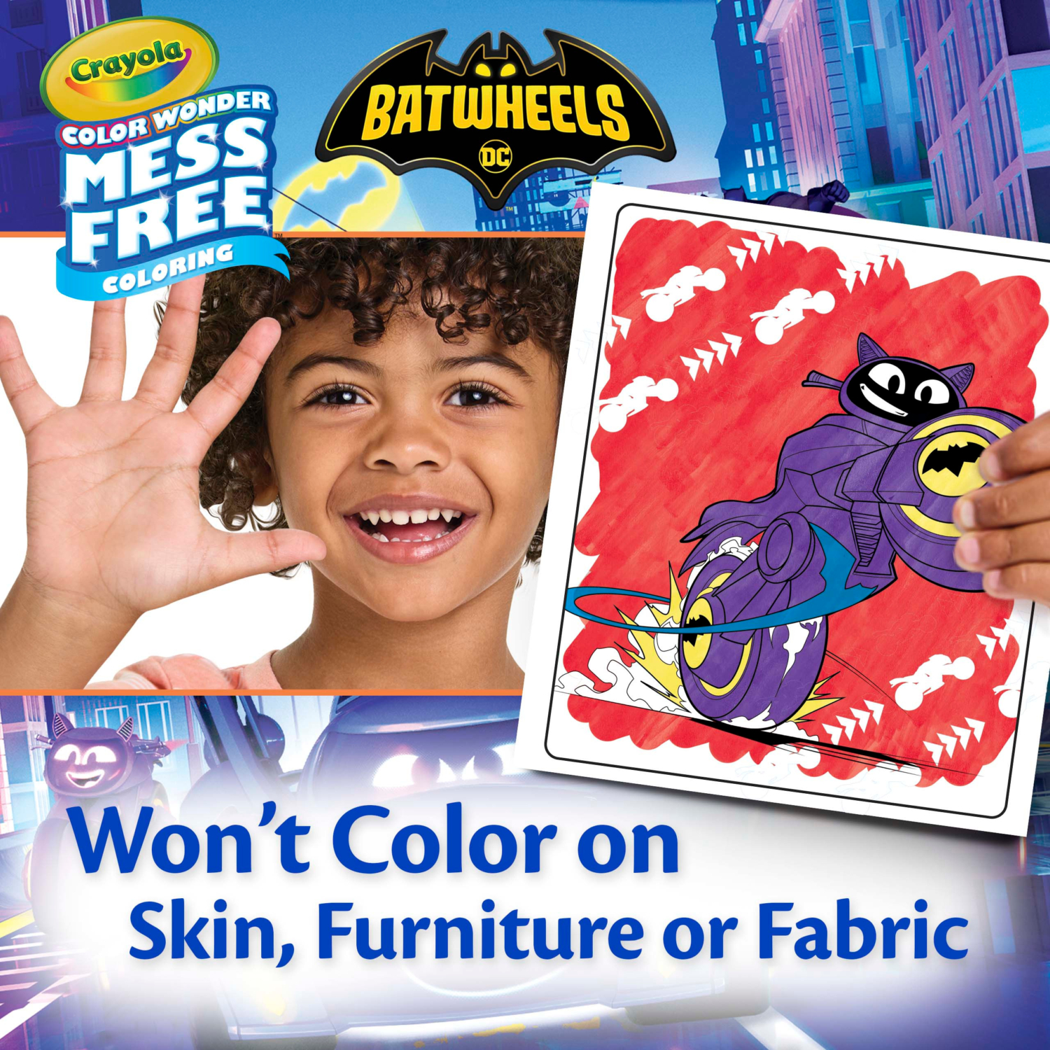 DC Batwheels Color Wonder Coloring Pad & Markers - ColoringBook.com ...