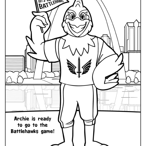 St. Louis Battlehawks Coloring Book - ColoringBook.com | Really Big ...